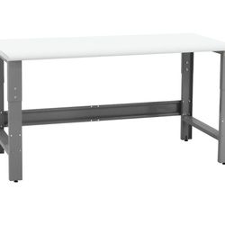 BENCHPRO Workbench: ESD Qty 4 - Adjustable Height White Laminate 48” x ...