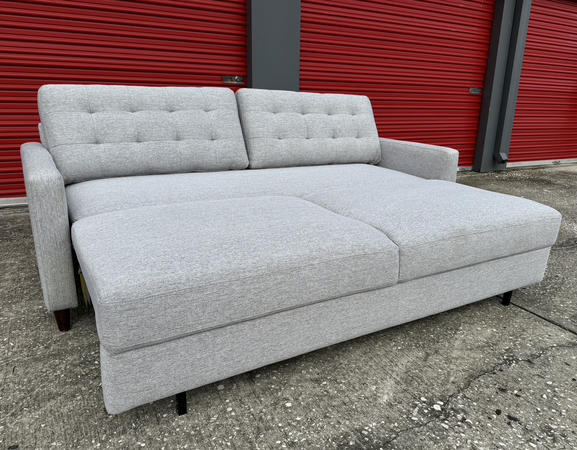 Costco Thomasville Ella Convertible Sleeper Sofa Light Gray – Like New ...