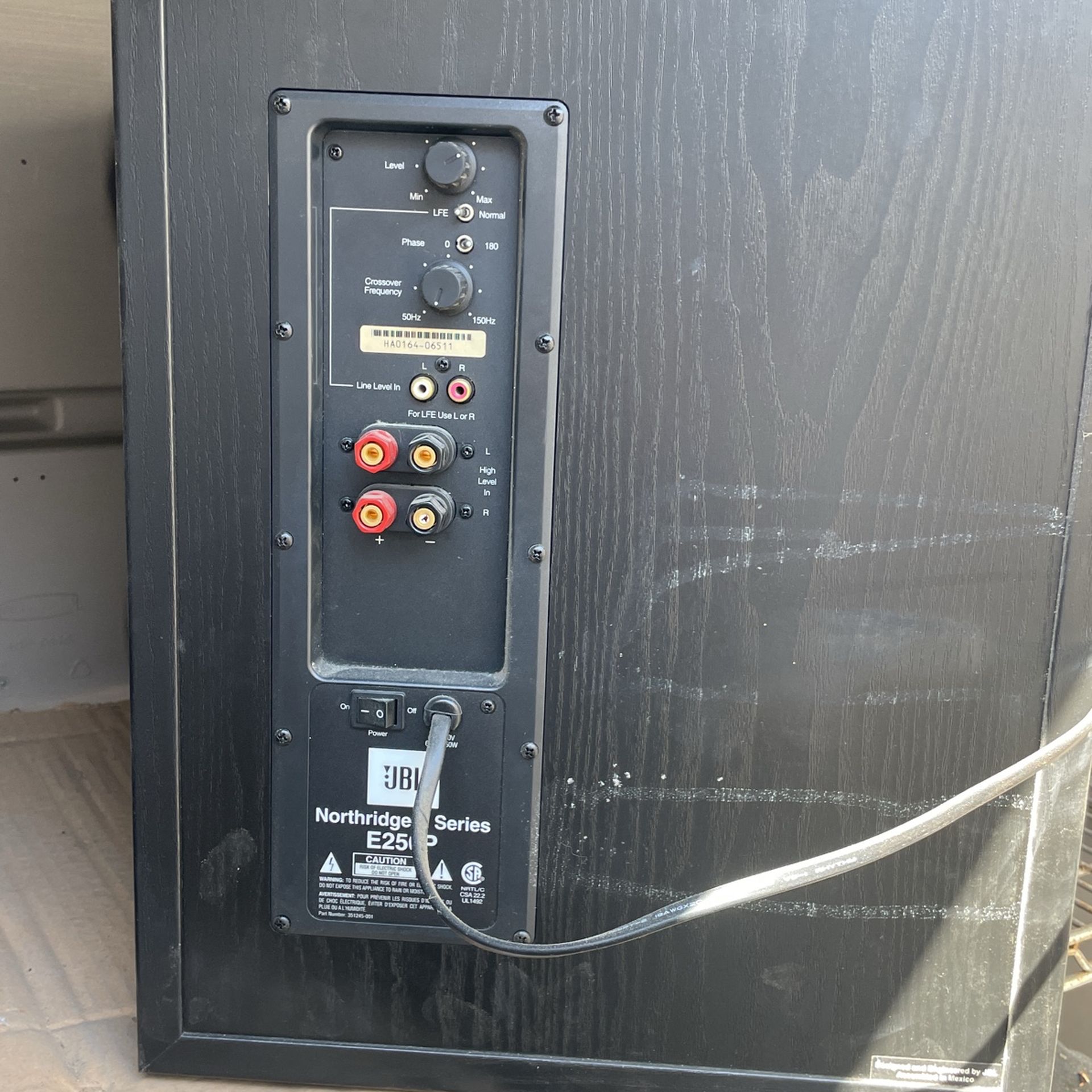 JBL Subwoofer northridge e series e250p for Sale in Westminster, CA ...