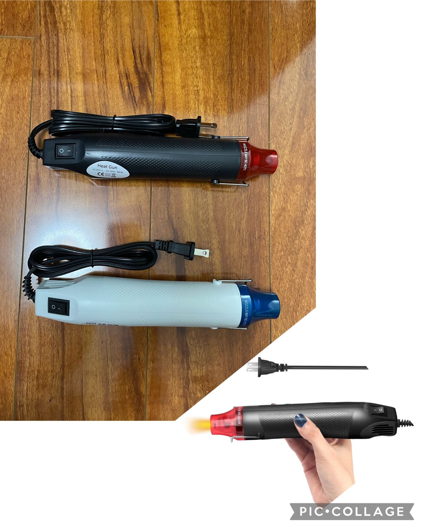 Mini Heat Gun, 300W Handheld Hot Air Gun - Black Or White for Sale in ...