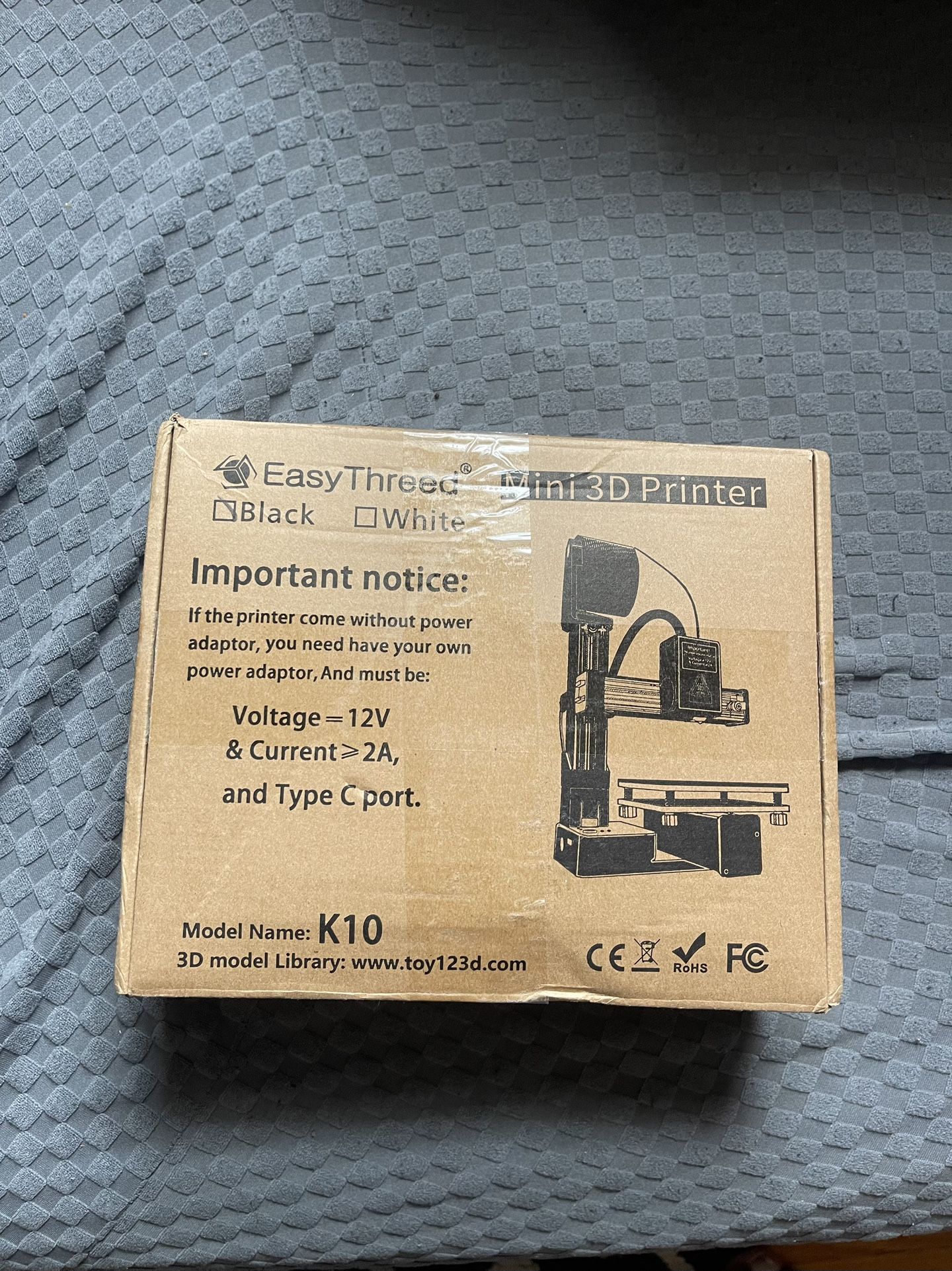 K10 Small Entry Level Portable 3D Printer - Compact FDM 3D Printer for ...