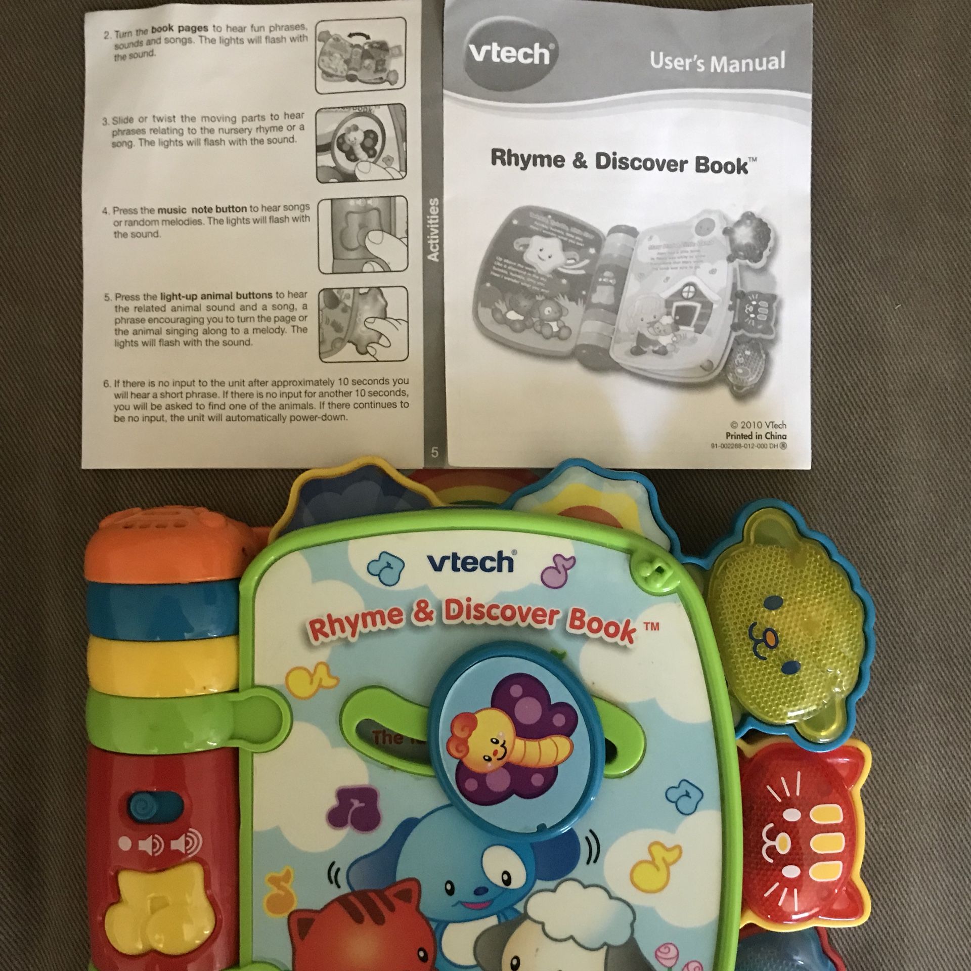 VTECH RHYME & DISCOVER BOOK for Sale in South El Monte, CA - OfferUp