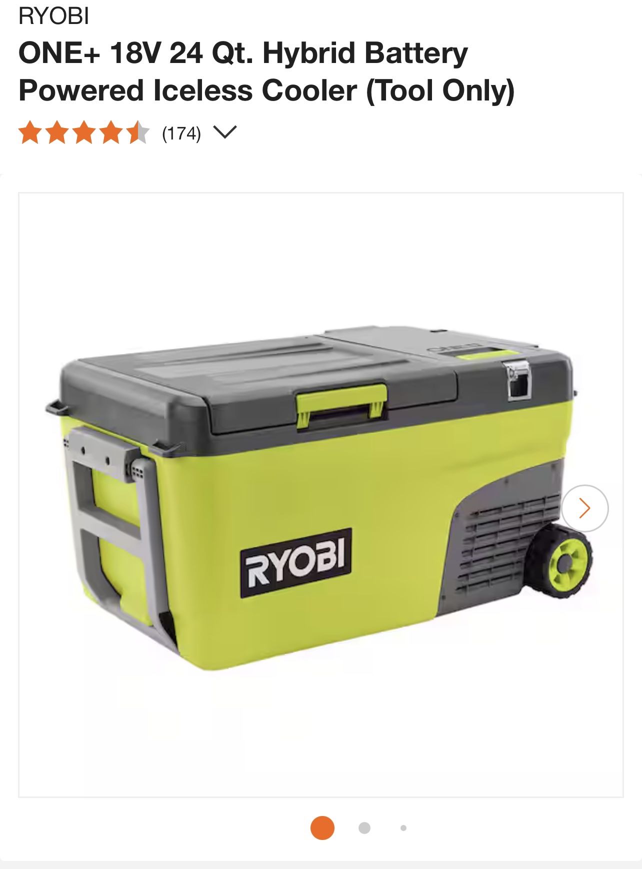 RYOBI ONE# 18V Hybrid Iceless Power Cooler for Sale in Santee, CA - OfferUp