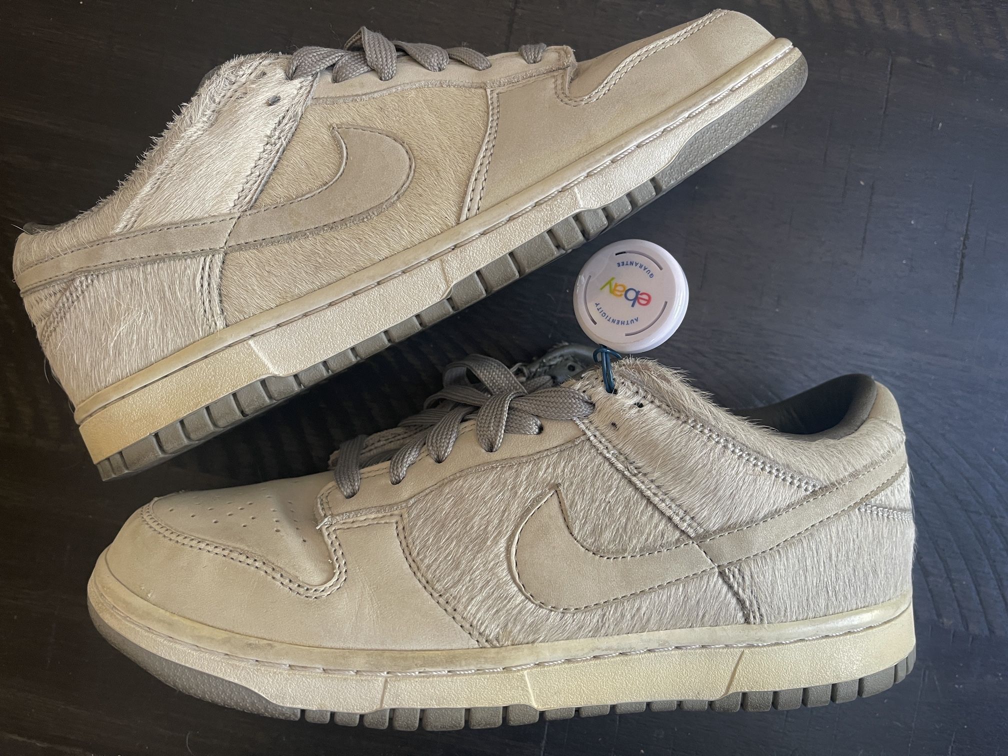 Size 8.5 W/7 Men 2007 VTG Nike Dunk Low Premium HORSE HAIR PACK Vintage ...