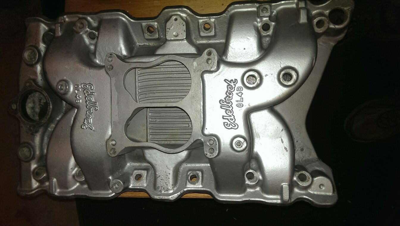 Edelbrock OL4B Vintage Aluminum Intake Manifold Small Block Olds-Buddy ...