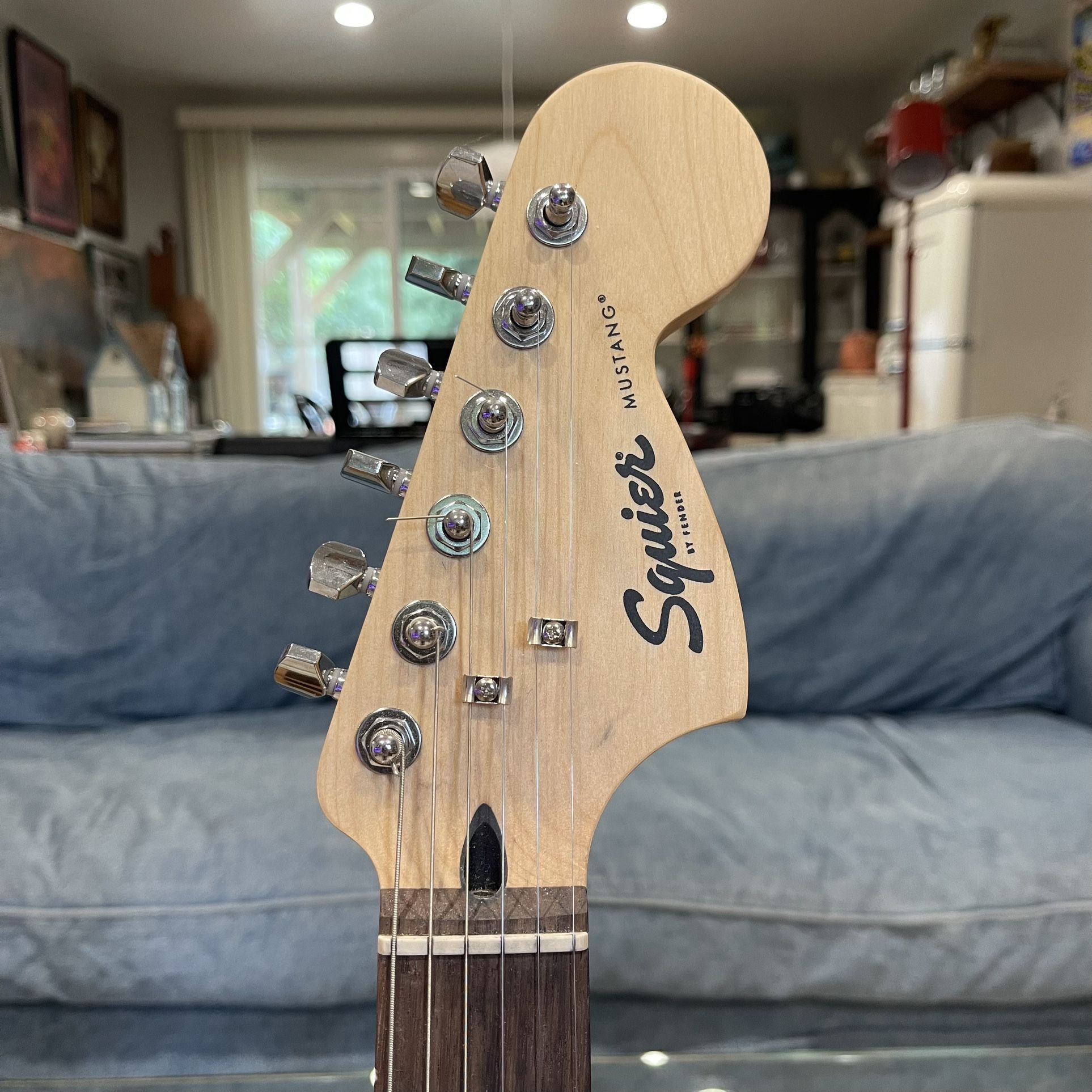 Fender Cream White Squire Mustang Electric Guitar for Sale in Kirkland ...