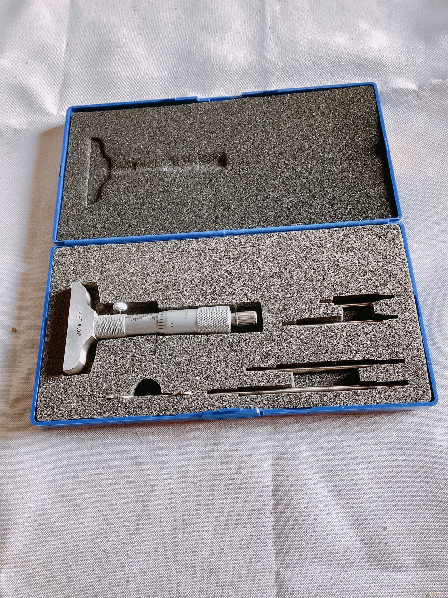 0-4'' Depth Micrometer 2-1/2" BASE Toolmaker Milling GRAD .001 ...