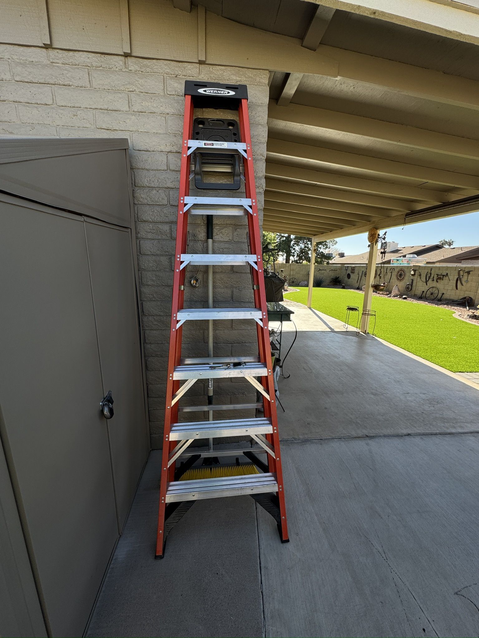 Werner 8 Foot Fiberglass A-Frame Step Ladder for Sale in Phoenix, AZ ...