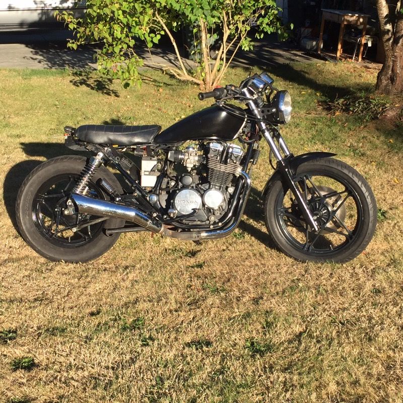 Price reduced: 1983 Honda 550 nighthawk - converted chopper cafe look ...