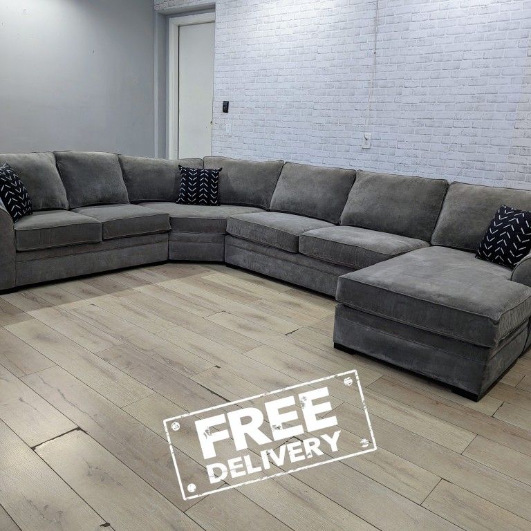 *Like New* Macy's Jonathan Louis Gray 4 Pieces Sectional Sofa ( Free ...