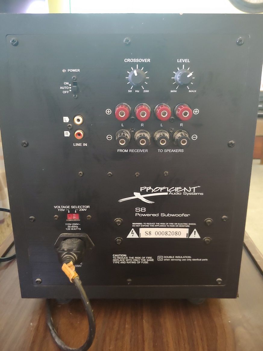Proficient Audio Systems S8 Subwoofer for Sale in Baltimore, MD - OfferUp