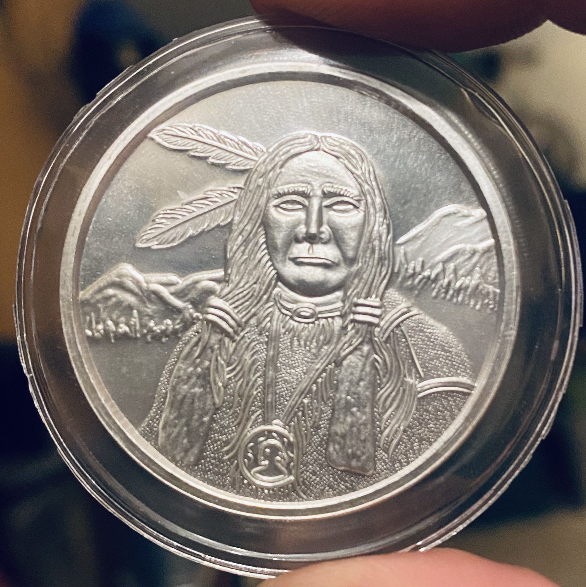 Native American Silver 1 Oz coin - collector edition for Sale in ...