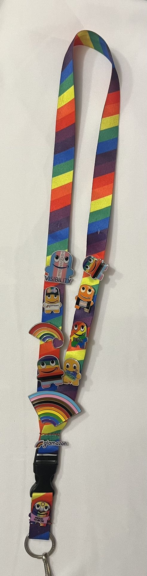 11 Glamazon Peccy pins on a rainbow lanyard. LGBTQIA for Sale in ...