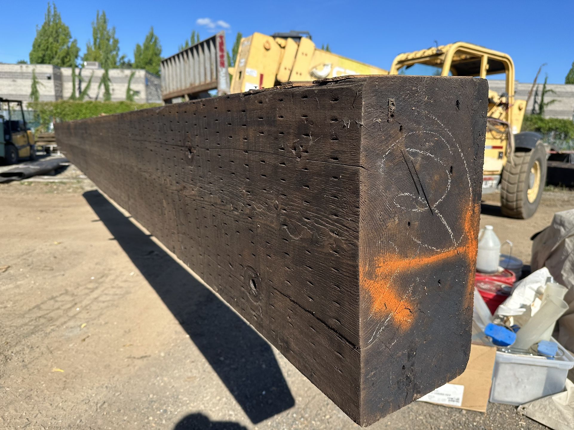 Railroad Beams, Returning Wall, Landscaping, Post Building Materials ...