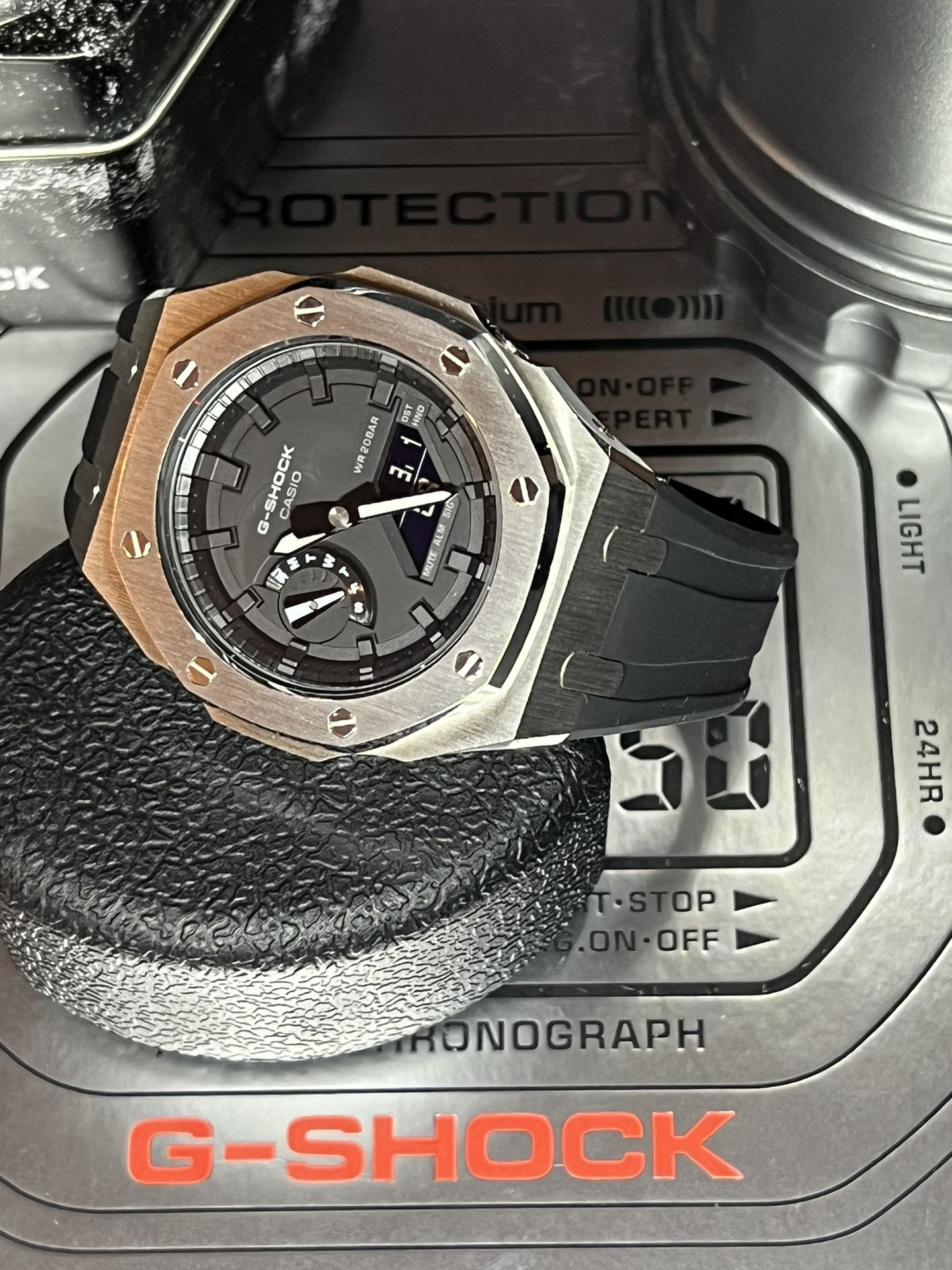 New Casio G-Shock AP Royal Oak GA2100 Casioak Custom BLK Rubber ...