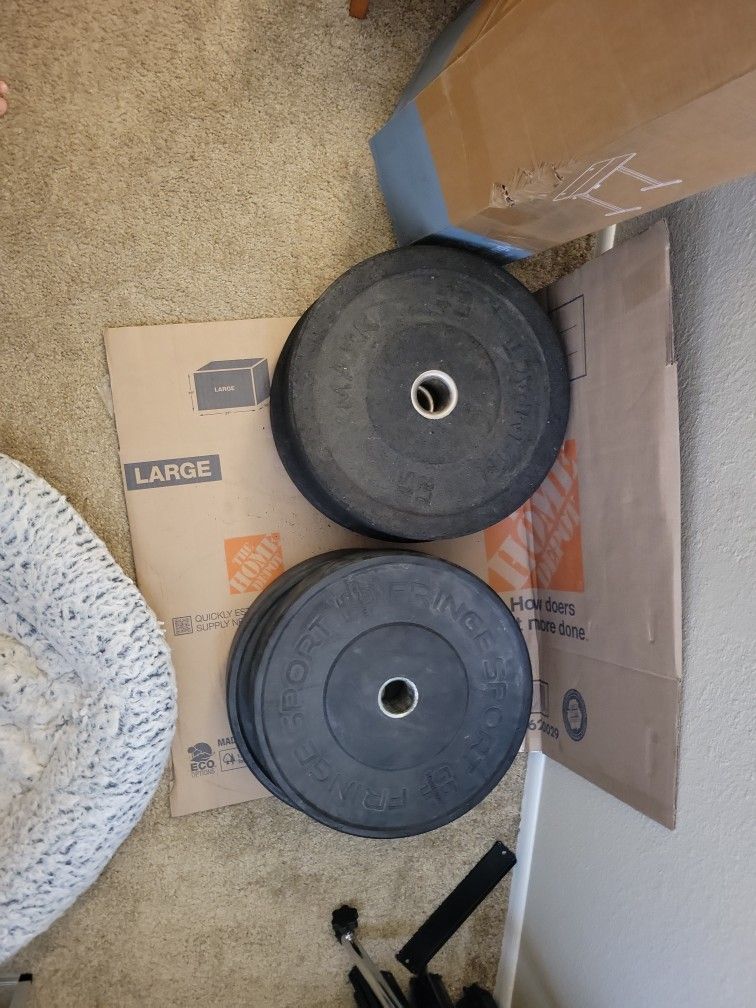 X2 45Lb And 55Lb Rubber Weight Plates for Sale in Phoenix, AZ - OfferUp