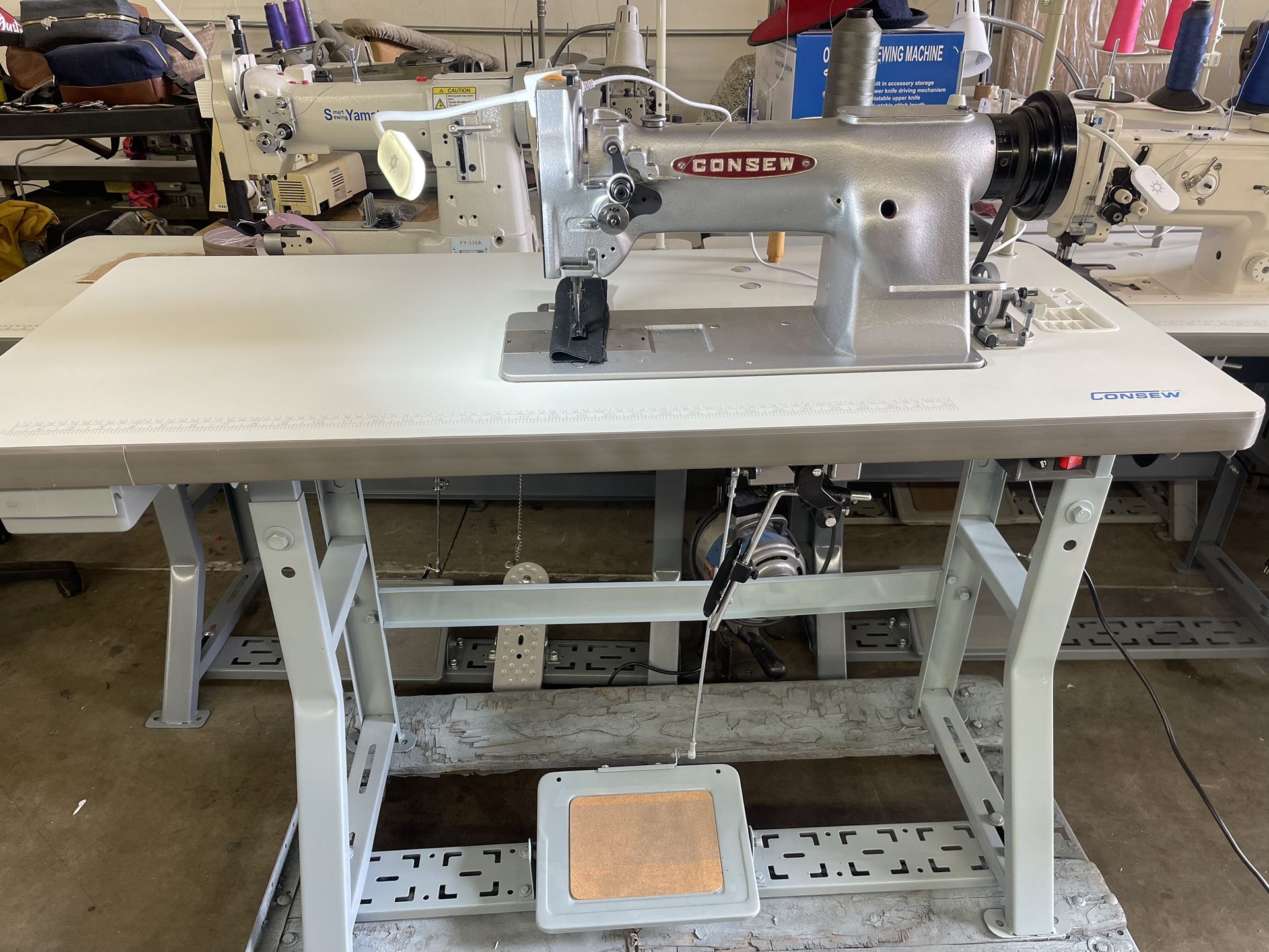 Consew 226 Walking Foot Sewing Machine Complete With New Table And ...