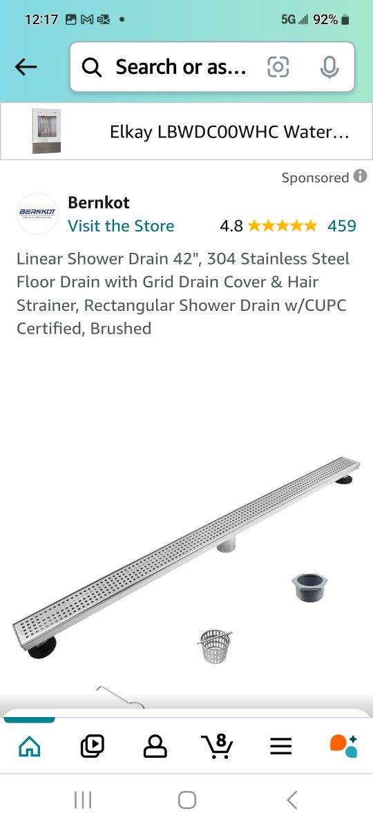 Linear Drain 42" Stainless Steel for Sale in Claremont, CA - OfferUp