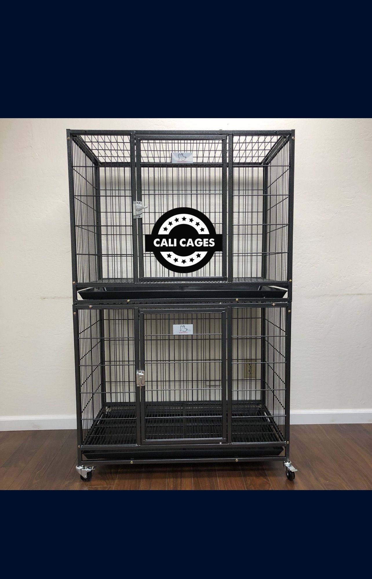 Double Stackable Dog Pet Cage Kennel Size 37” Medium New In Box for ...