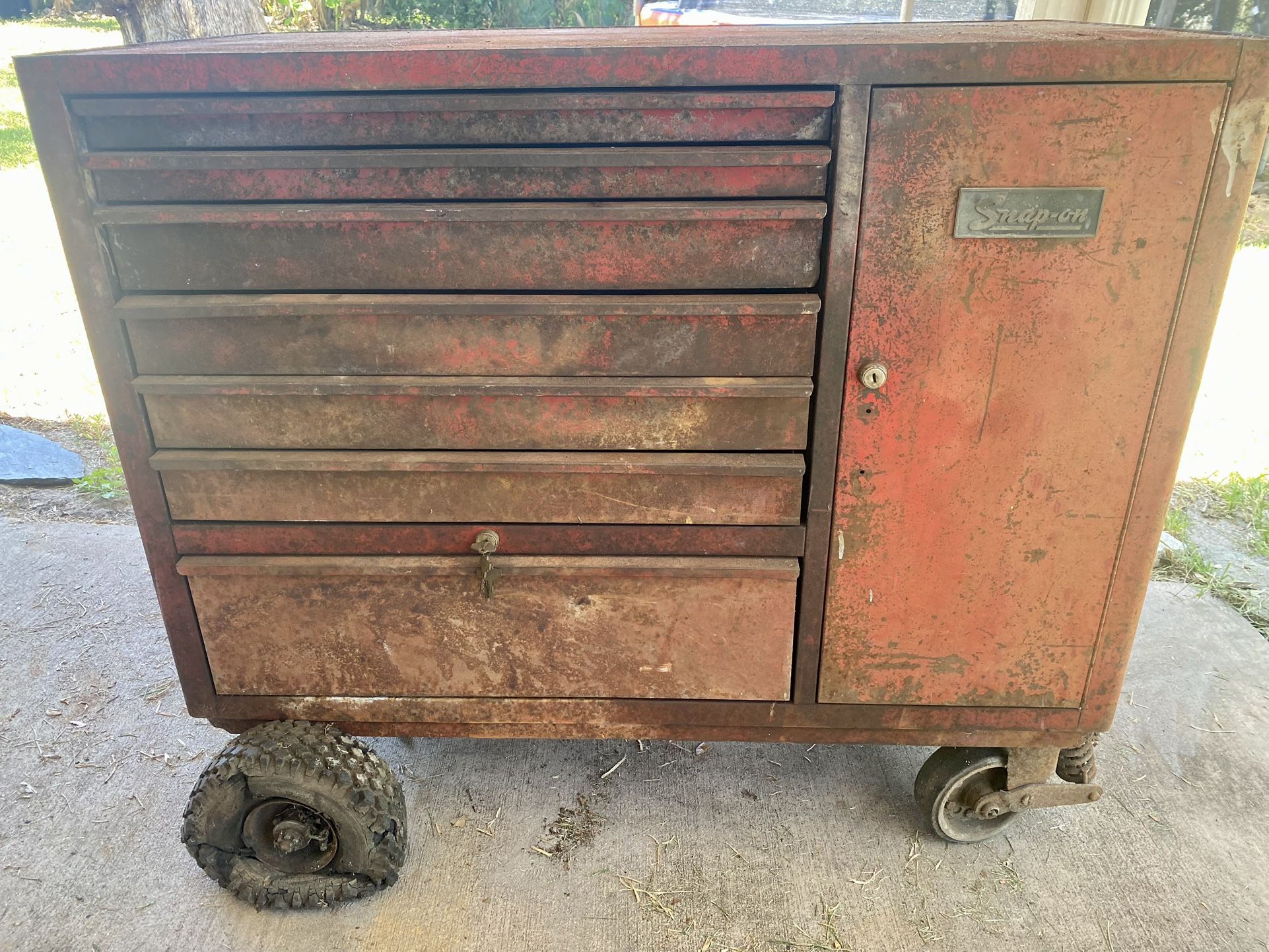 Vintage 70’s Snap-On KRA-396U “Taco Cart” Roll Box For Restoration for ...
