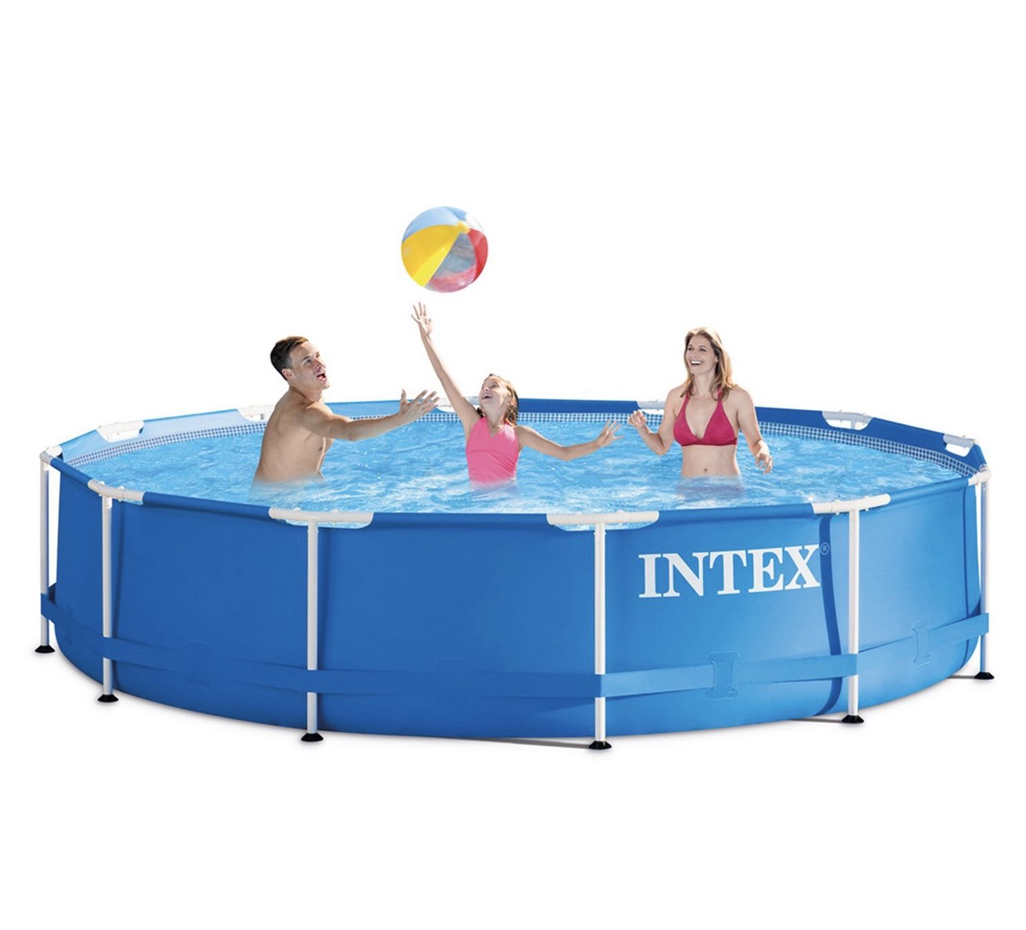 Intex 12' × 30" Metal Frame Above Ground Pool with Filter Pump for Sale ...