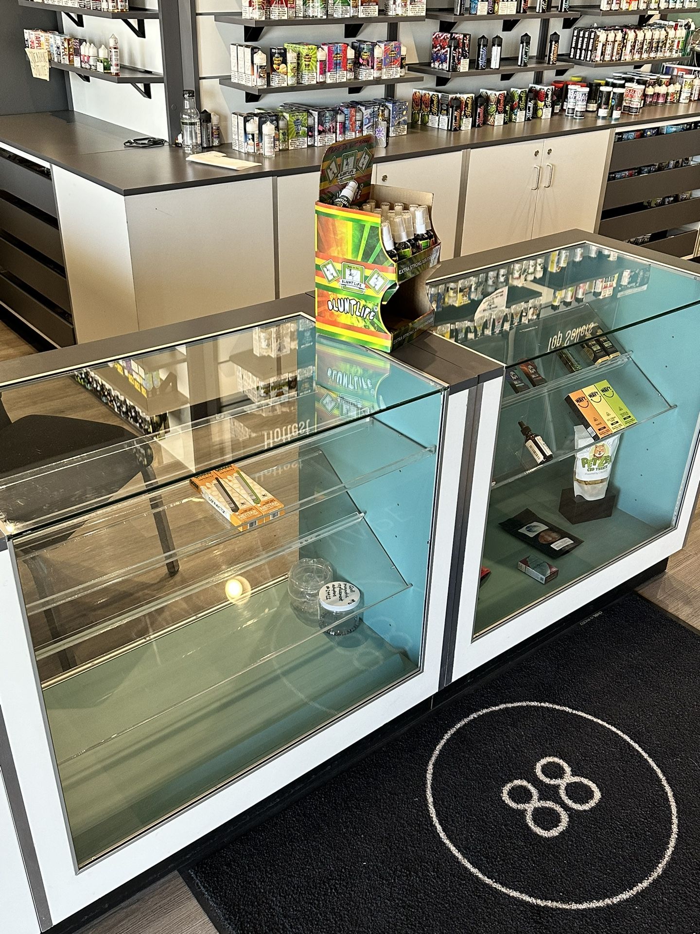 Liquidation Sale! Glass Display Case Furniture / Slat Wall / Humidor ...