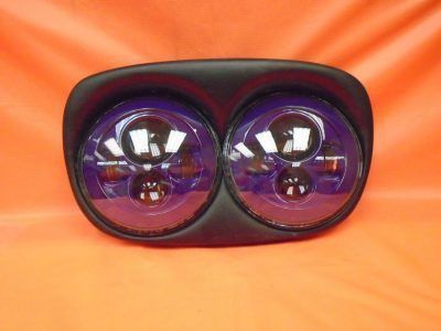 DUAL 7″ PURPLE DAYMAKER LED ROAD GLIDE Light Bulb Headlight Motorcycle ...
