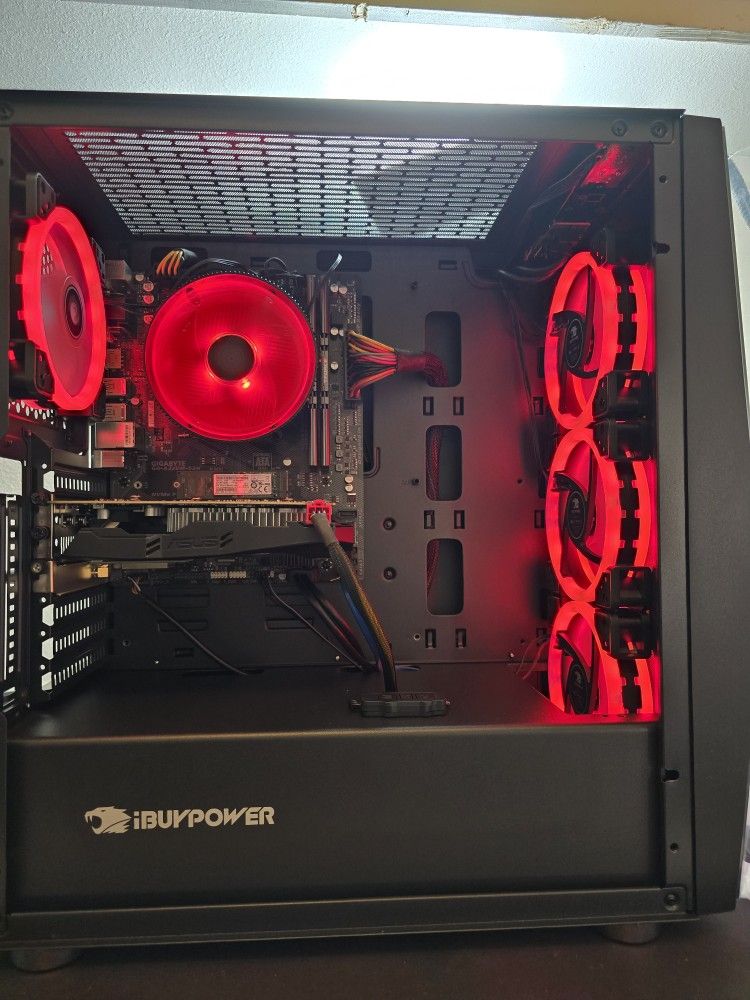 gaming pc desktop computer ryzen 5, gtx 1060, 16 gb ram, ssd, hdd, wifi ...