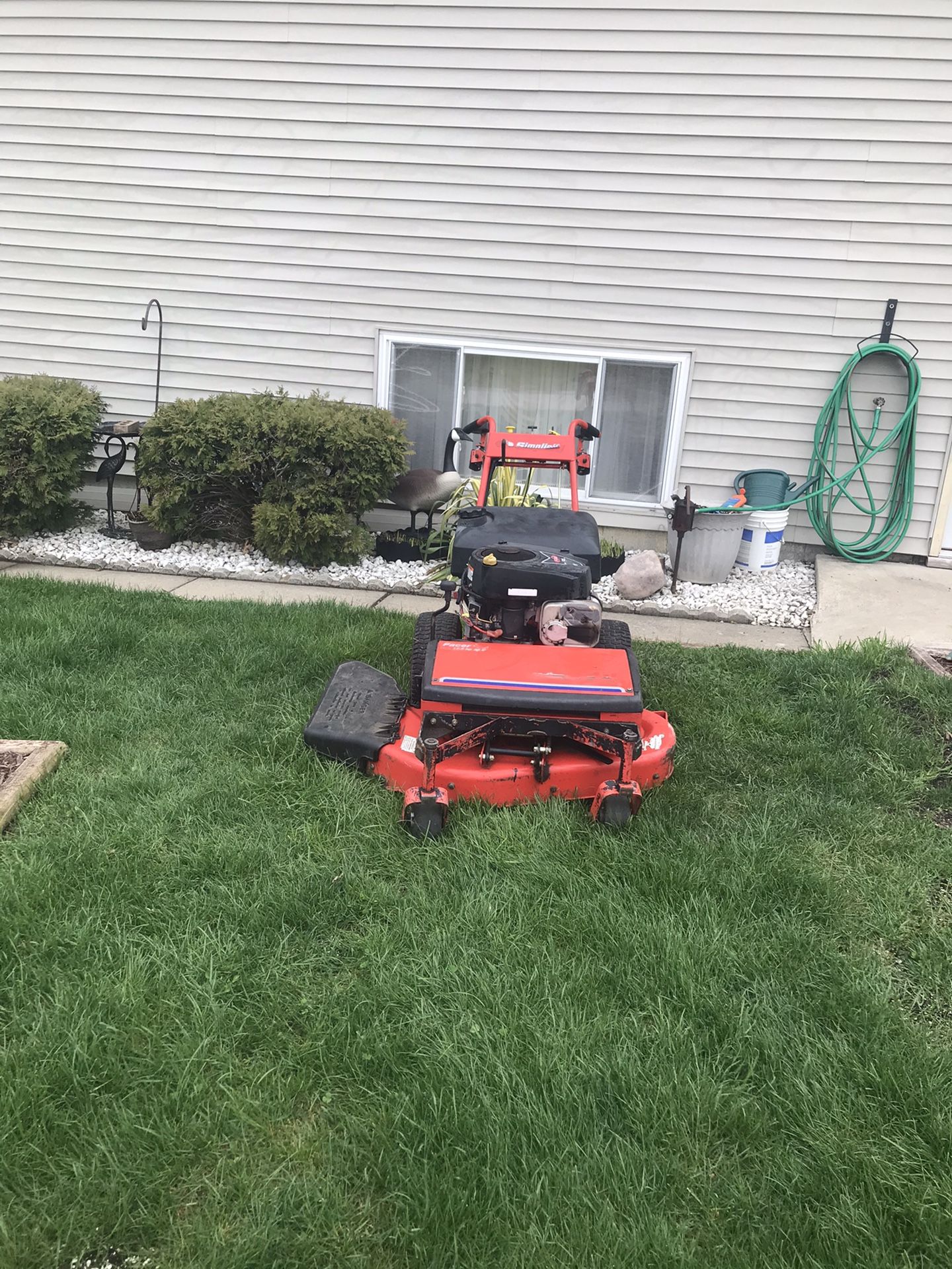 Simplicity ZT Pacer walk behind mower excellent condition engine 17.5 ...