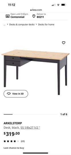 Ikea desk arkelstorp store