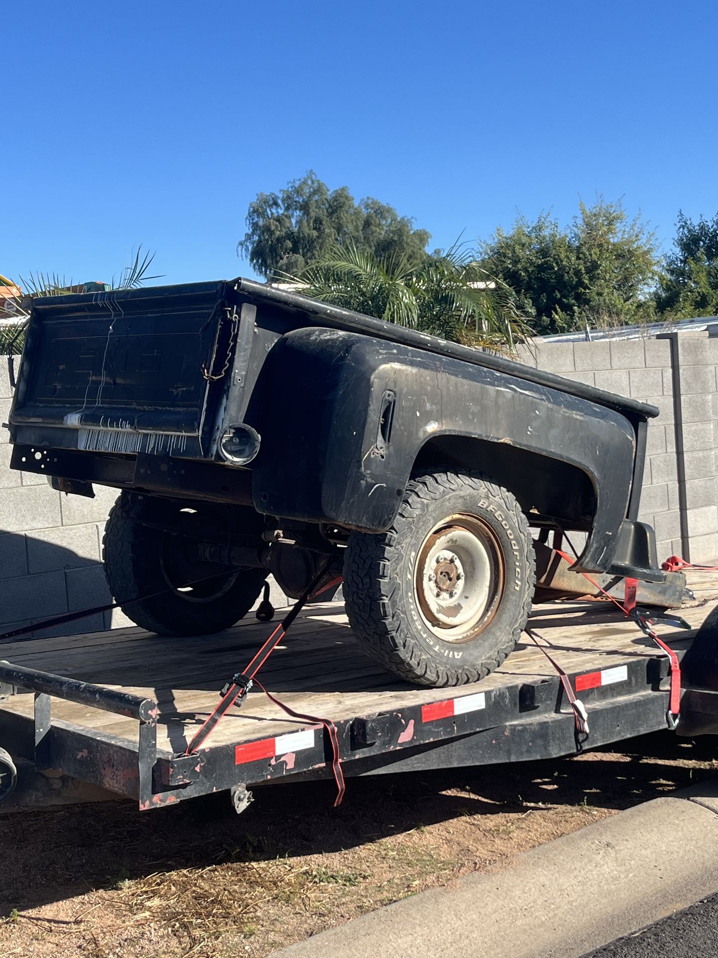 70s stepside gmc bed converted into trailer for Sale in Mesa, AZ - OfferUp