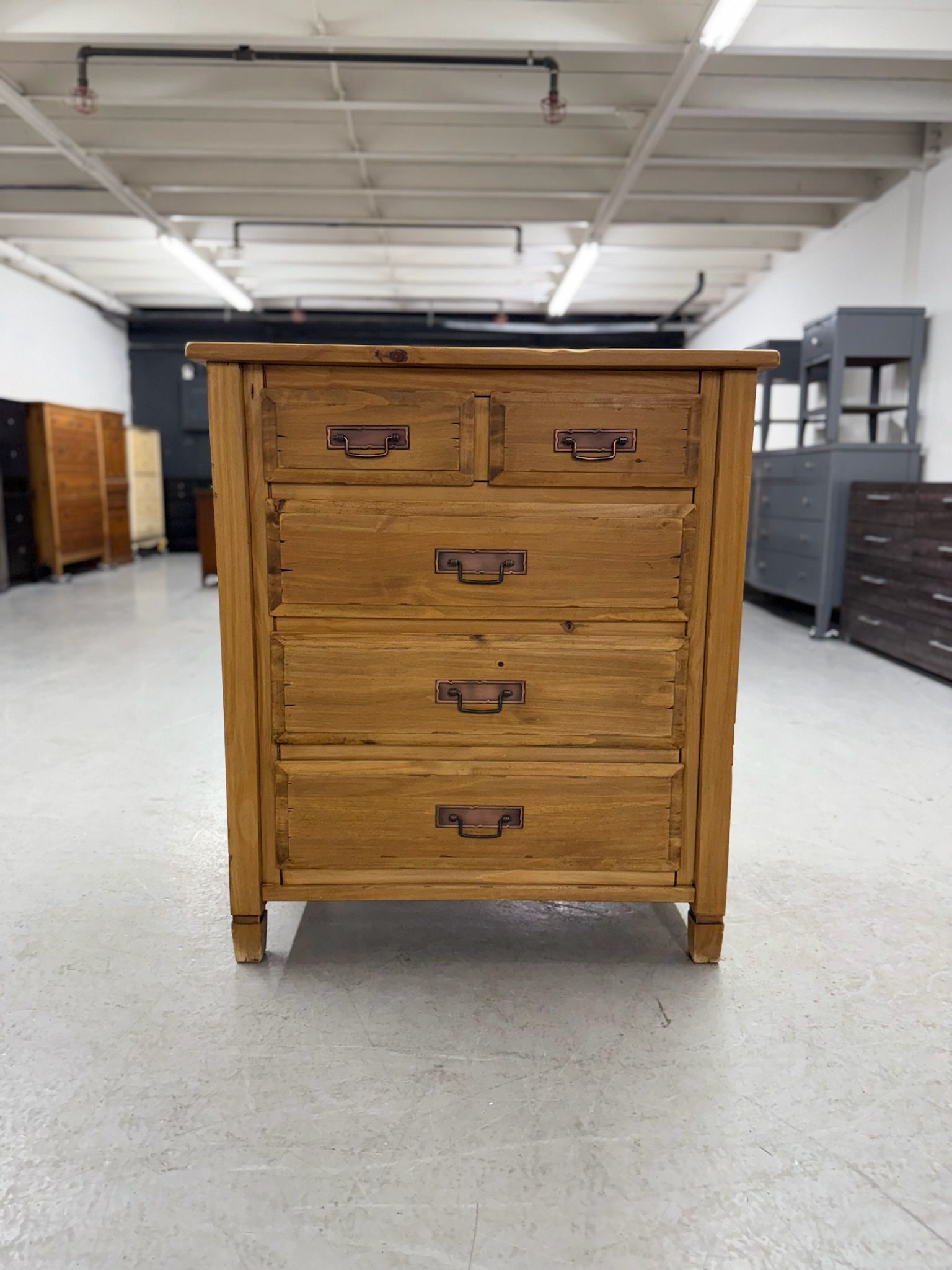 Pier 1 Imports Rustic Farmhouse 5 Drawer Dresser Chest for Sale in ...