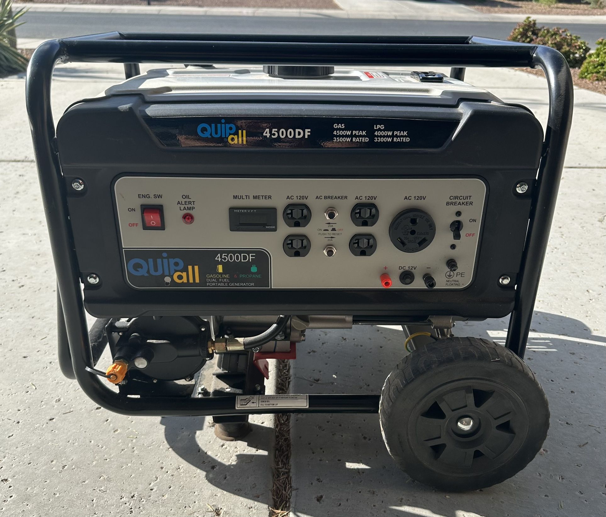 4500w Dual Fuel Generator Propane/Gas for Sale in Buckeye, AZ - OfferUp
