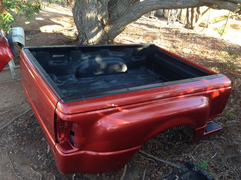 Ford ranger stepside bed snugtop tonneau cover rhino-lining front ...