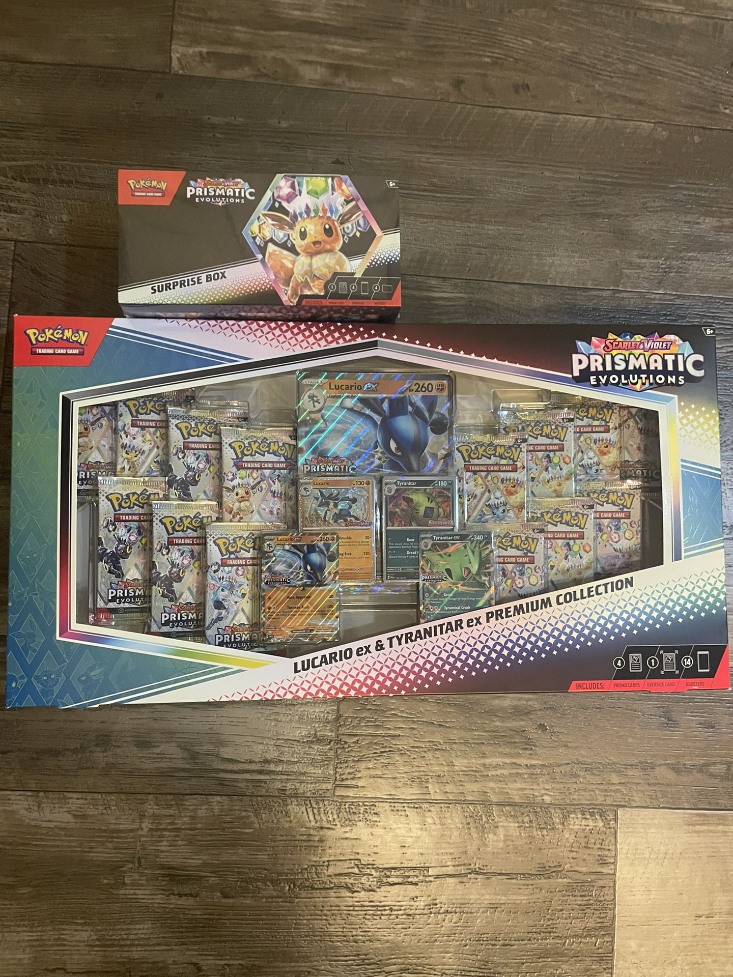 Pokémon TCG Lucario Ex & Tyranitar Ex Premium Collection With Prismatic ...