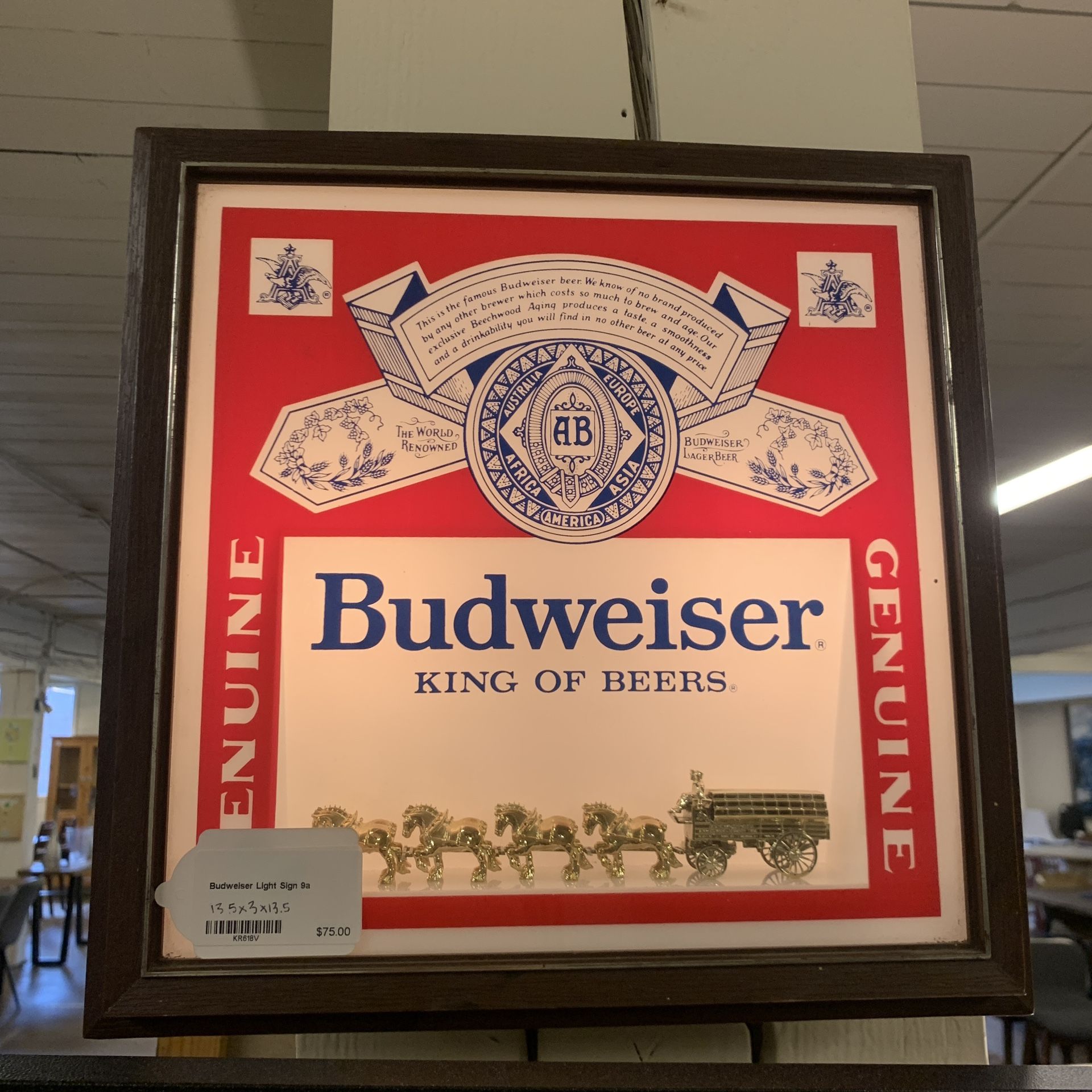 Budweiser Light Sign for Sale in Everett, WA - OfferUp