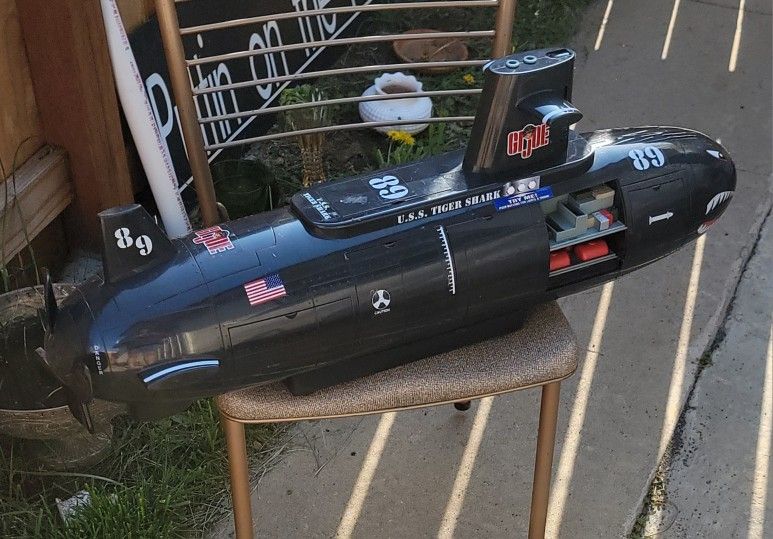 HASBRO GI JOE USS TIGER SHARK MOTORIZED SUBMARINE for Sale in Covina ...