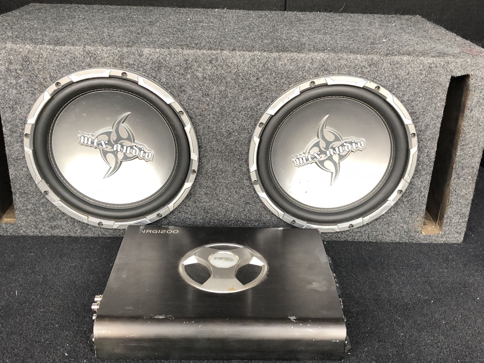 Mtx 10” subs and amp package super thumping load bass hear them first ...