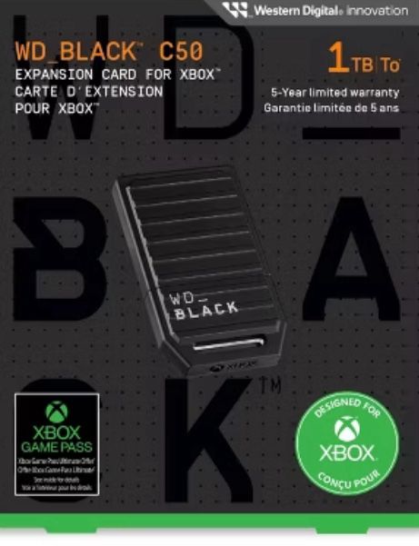 Western Digital 1TB C50 Xbox Expansion Card: Compatible with Xbox ...