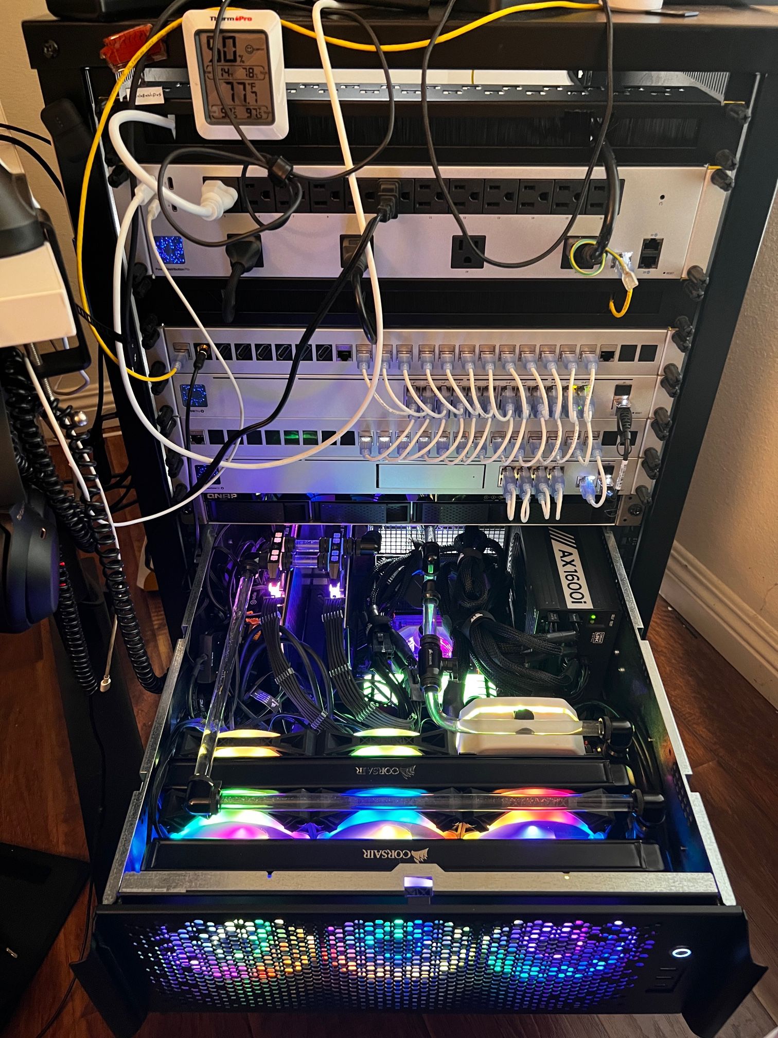 Custom Ubiquiti Homelab Server + Rackmount Corsair Waterloop PC 2x 3090 ...