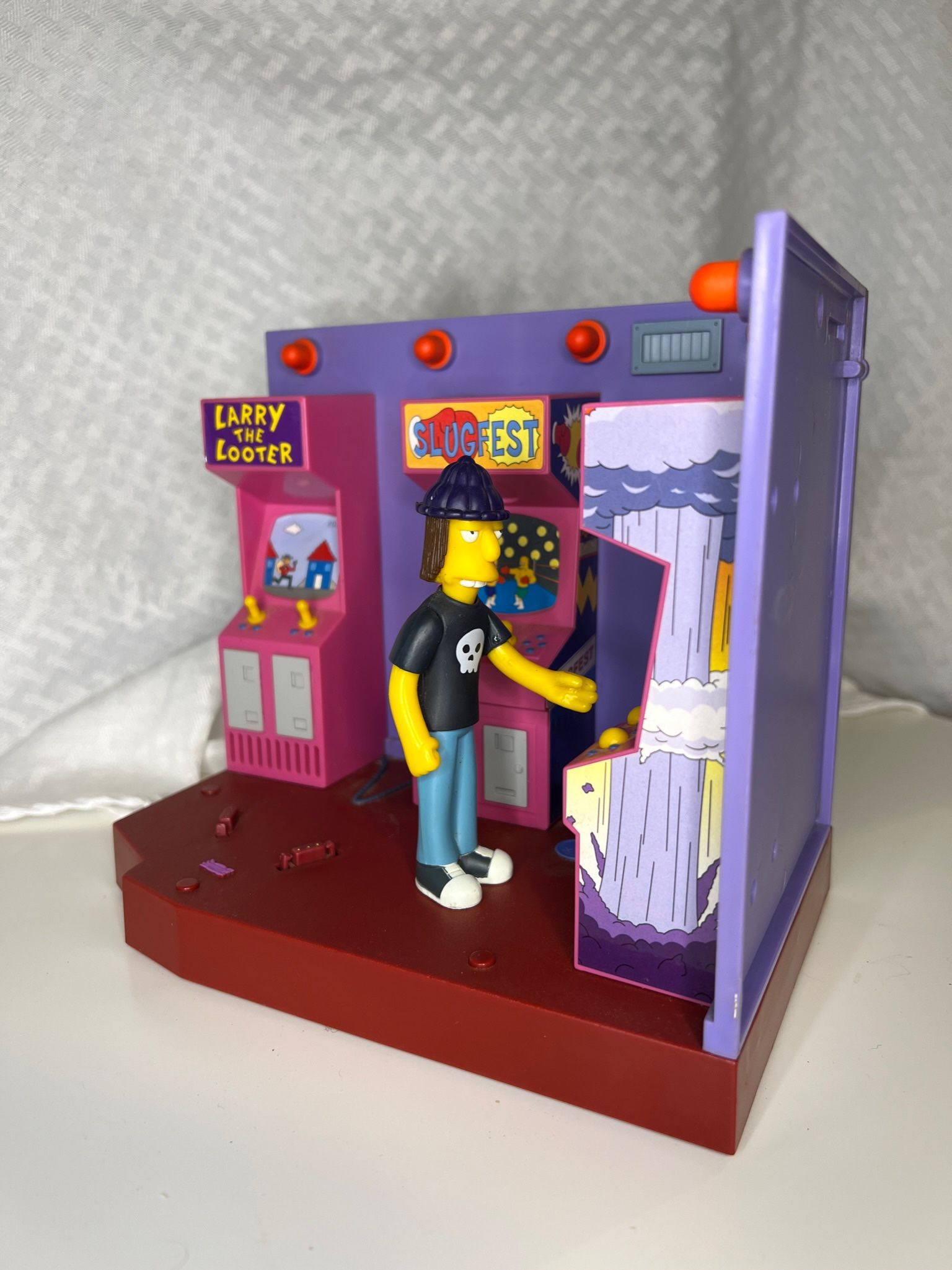 Simpsons Playmates WOS Noiseland Arcade Playset w/ Jimbo Jones Figure ...