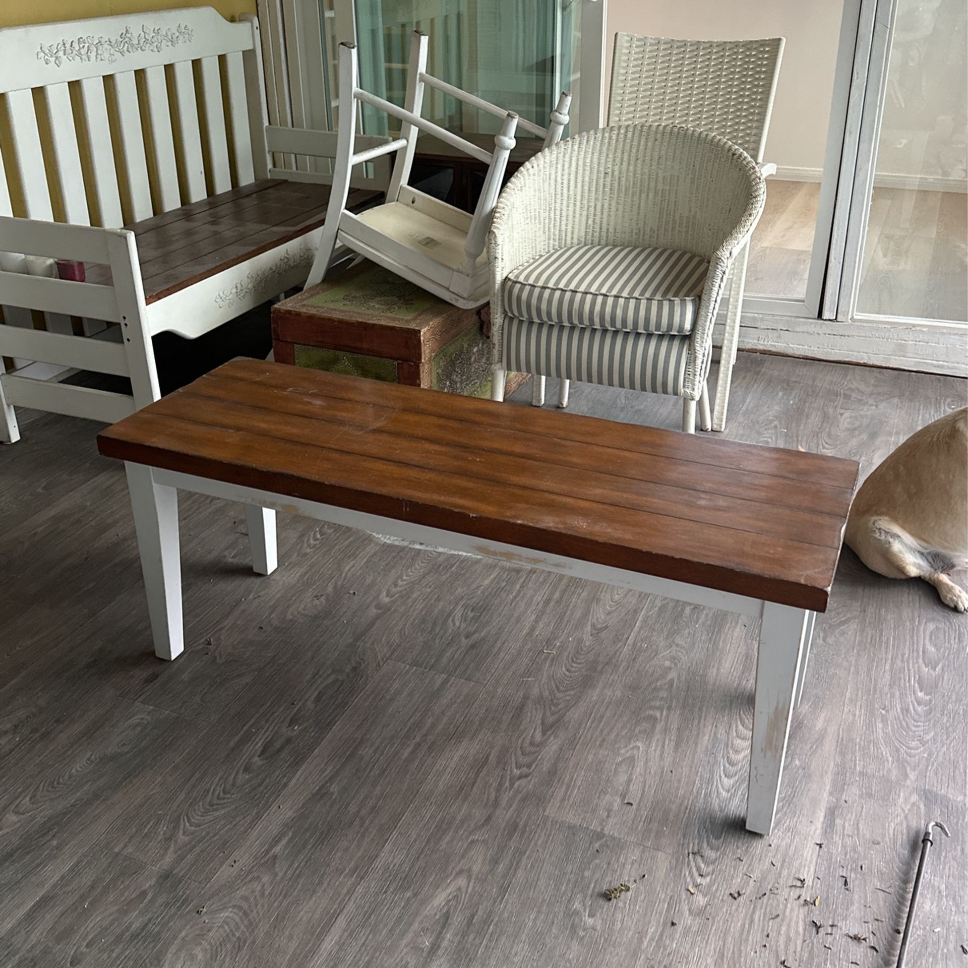 Sturdy Wood Bench for Sale in Fullerton, CA - OfferUp