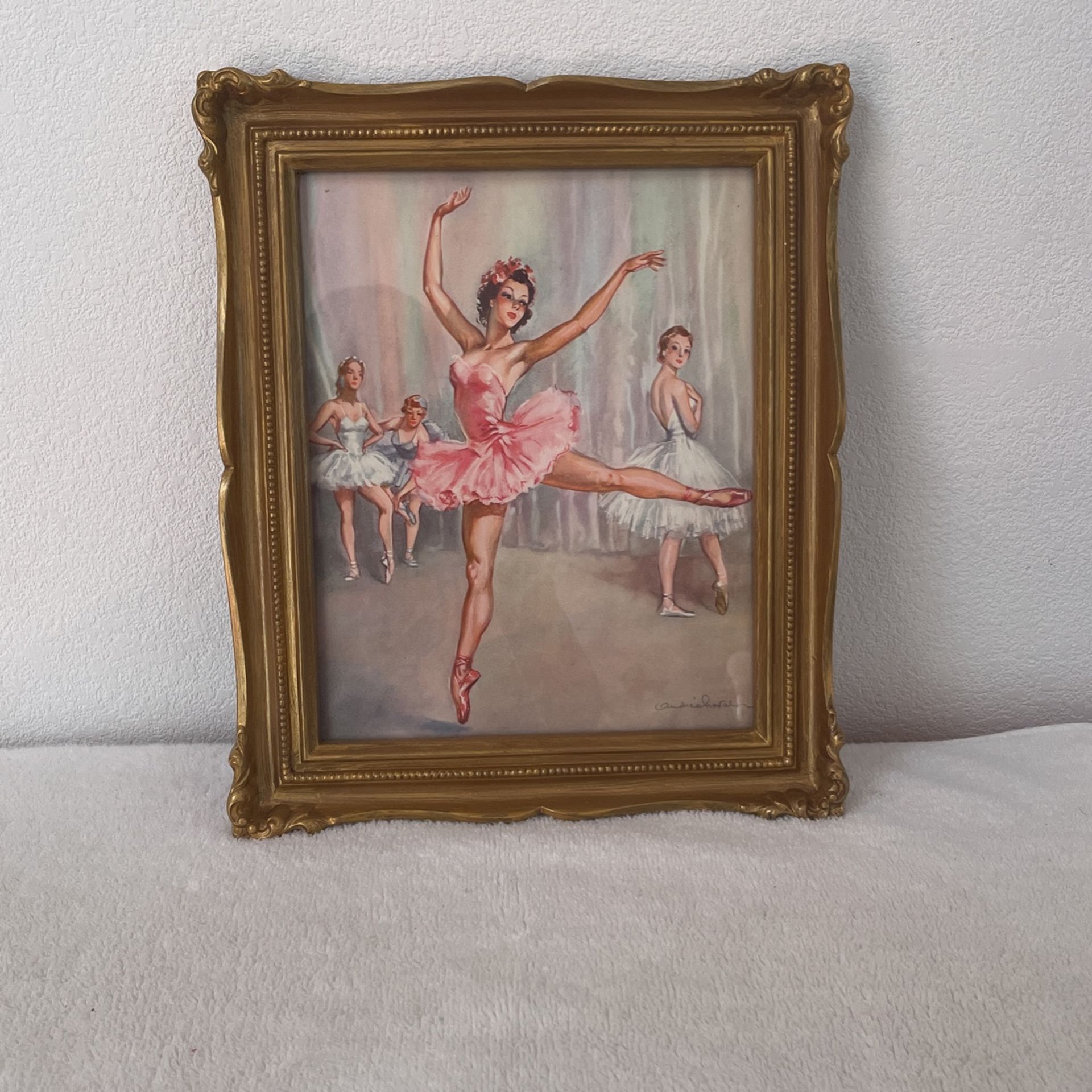 Vintage Ballerina Print