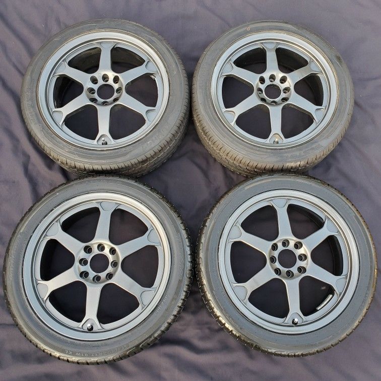 17" Centerline RPM Forged wheels rims lightweight 4x100 4x114 w/new 215 ...