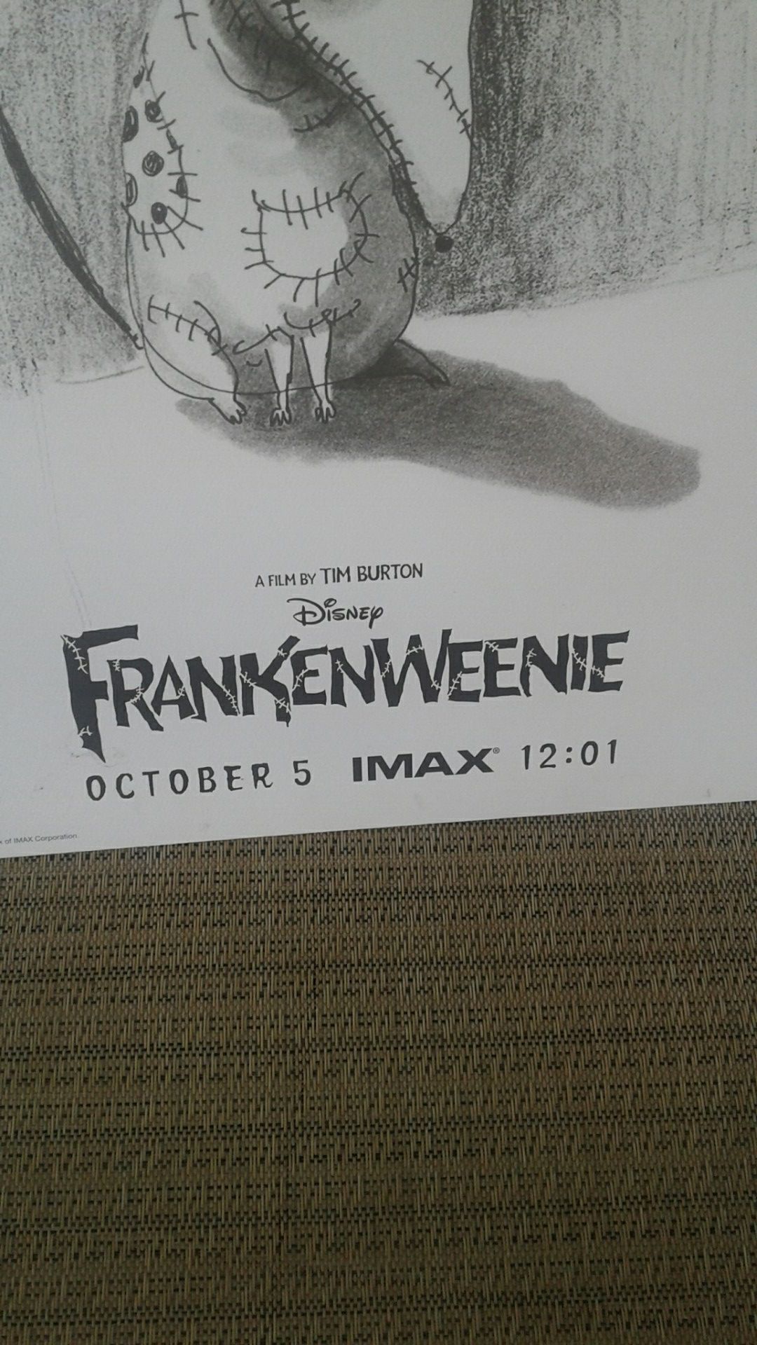 Frankenweenie Movie Poster