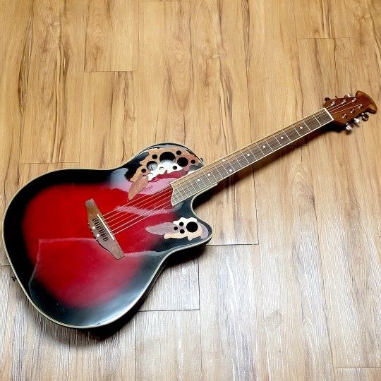 Ovation Applause Series AE48 Shallow Cutaway Acoustic Electric Guitar ...