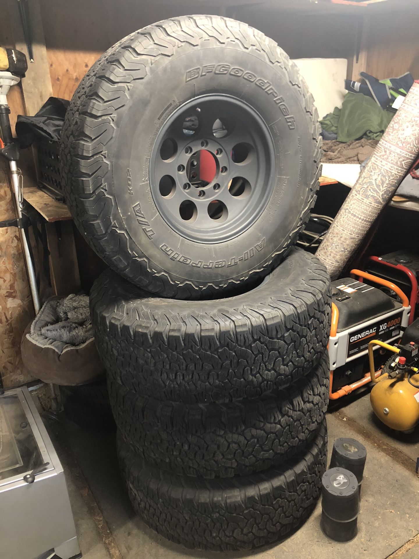 BFG KO2 All Terrain Tires 37x12.5 on 17” Pro Comp Wheels 0 offset 8x6.5 ...