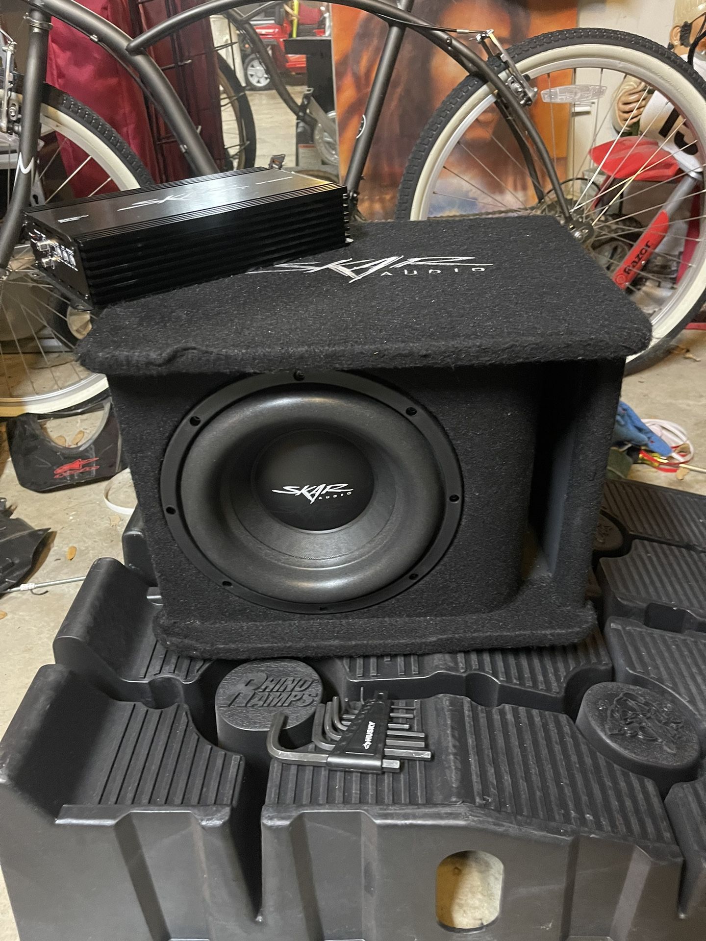 SKAR AUDIO SDR-1X10D2 SINGLE 10" 1200 WATT LOADED PORTED SUBWOOFER BOX ...