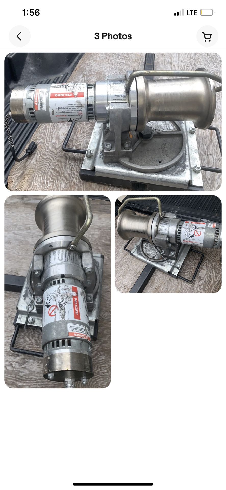 AB Chance C(contact info removed) 1000 lb. Capstan Hoist with Swivel ...