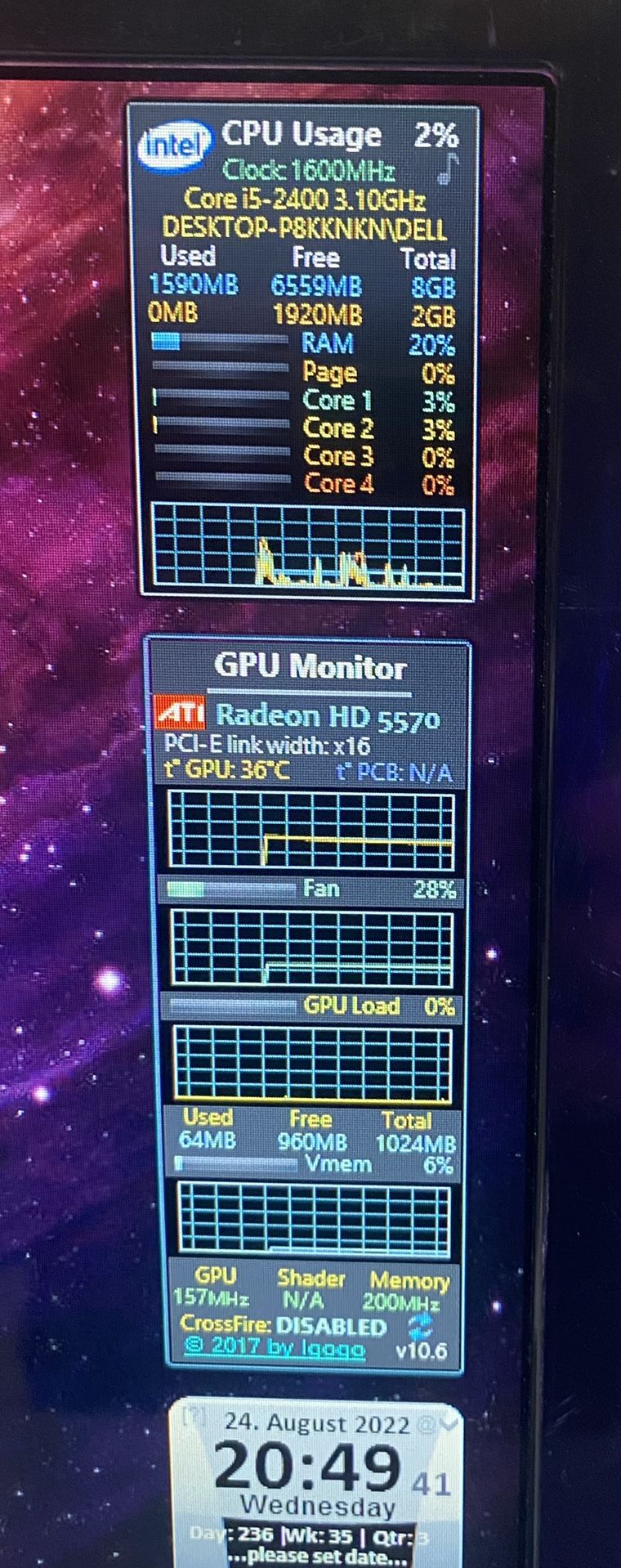 DELL Starter Gaming PC 4 Core I5 @ 3,1 GHz. GPU AMD HD5570. 128GB SSD ...